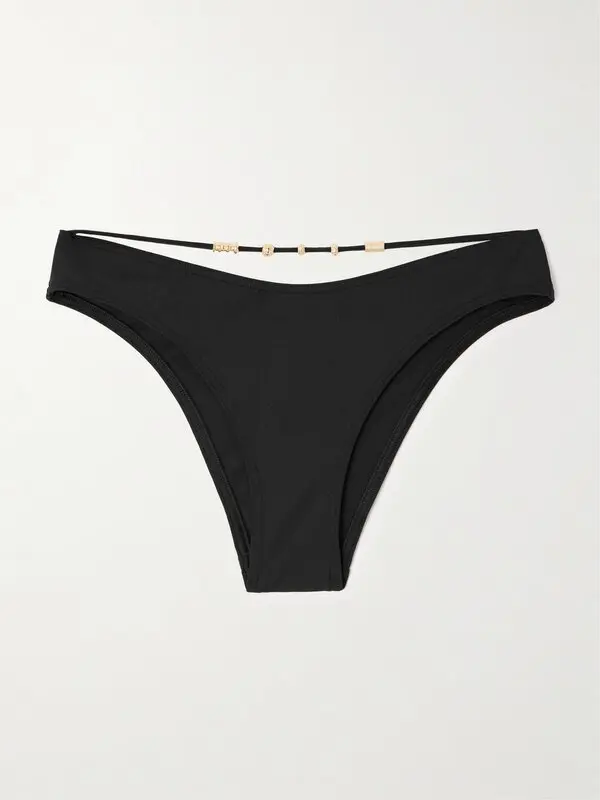 ERES Trésor Lava Cutout Embellished Bikini Briefs - Black