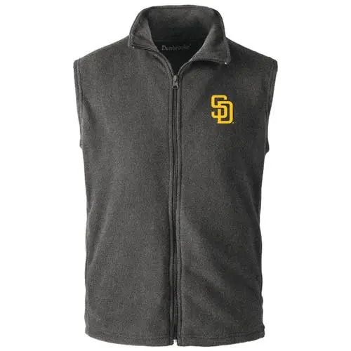 DUNBROOKE San Diego Padres Houston Full-zip Vest - Gray