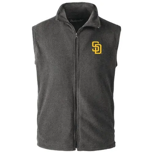 DUNBROOKE San Diego Padres Houston Full-zip Vest - Gray