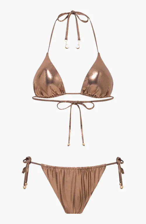 LUNA B Icon Bikini - Metallic Copper