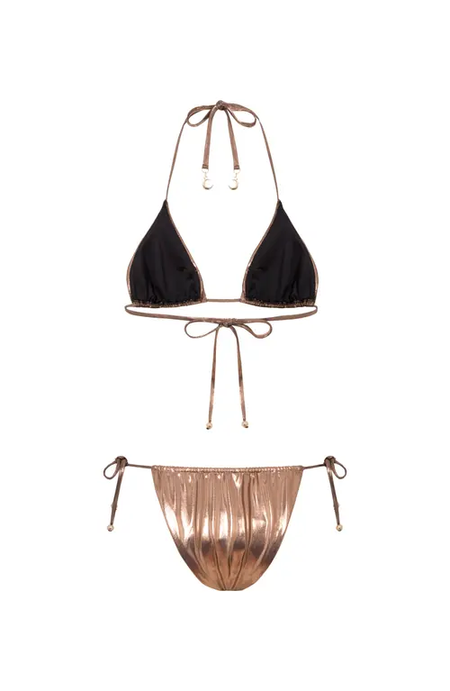 LUNA B Icon Bikini - Metallic Copper