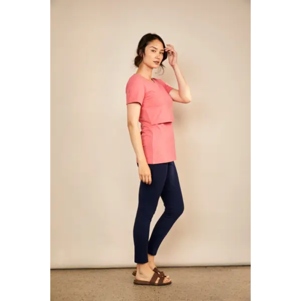 THE BSHIRT Nursing Crew Neck T-shirt - Rose