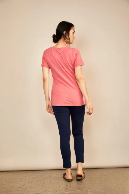 THE BSHIRT Nursing Crew Neck T-shirt - Rose