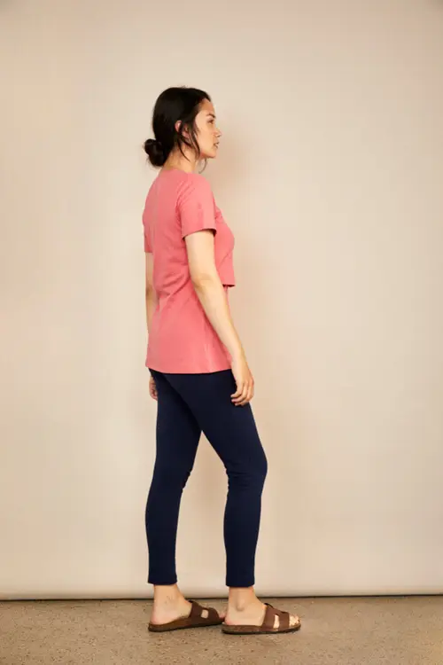 THE BSHIRT Nursing Crew Neck T-shirt - Rose
