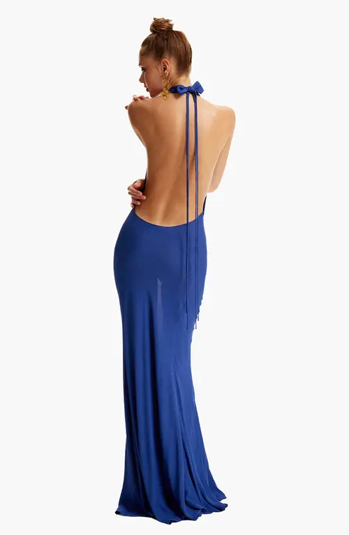 LUNA B WOLF Siren Maxi Dress - Sax Blue