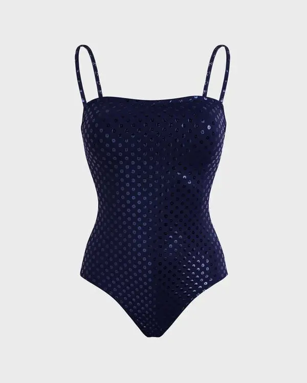 Vilebrequin Sequined Bustier One-piece Swimsuit - Blue