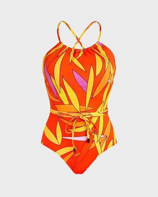 Vilebrequin Backless One-piece Swimsuit - Orange