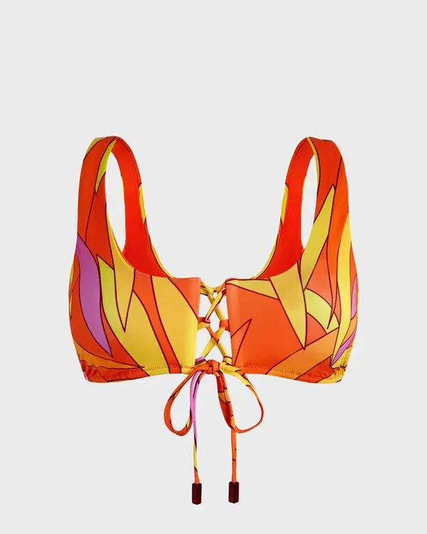 Vilebrequin Bra-style Bikini Top - Orange