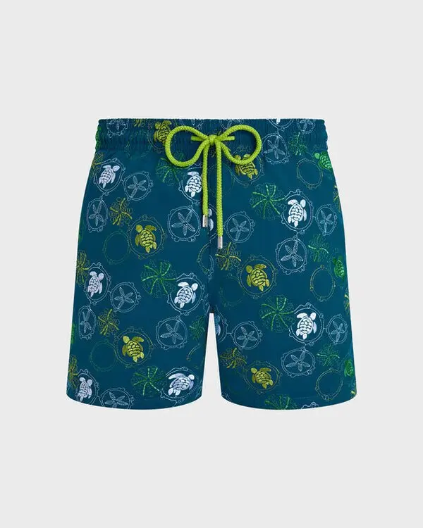 Vilebrequin Embroidered Swim Trunks - Blue