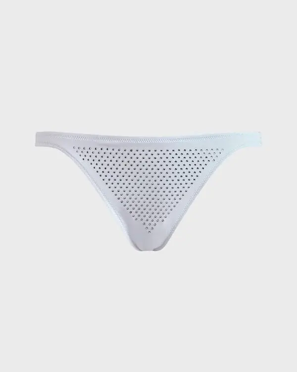 Vilebrequin Mini Brief Bikini Bottom Strass - White