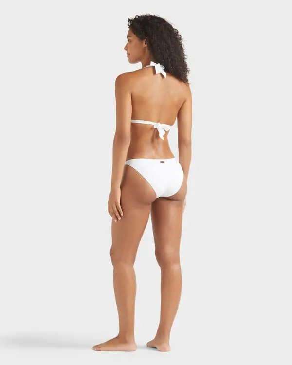 Vilebrequin Halterneck Bikini Top With Rhinestone Embellishments - White
