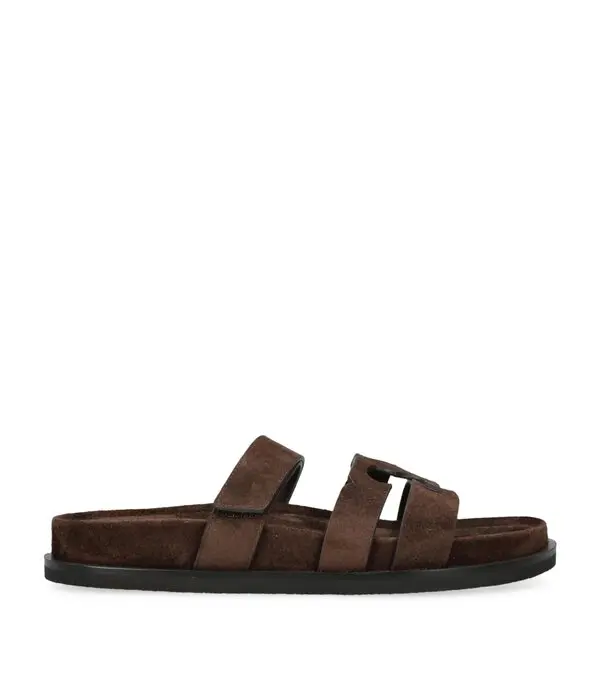Tory Burch Suede Ines Sport Slides