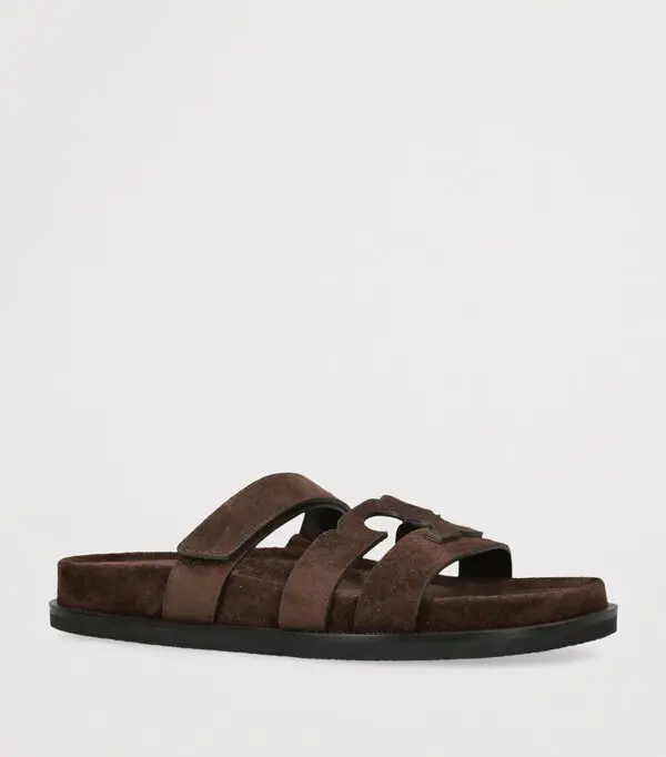 Tory Burch Suede Ines Sport Slides