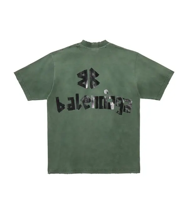Balenciaga Oversized Logo T-shirt - Brown