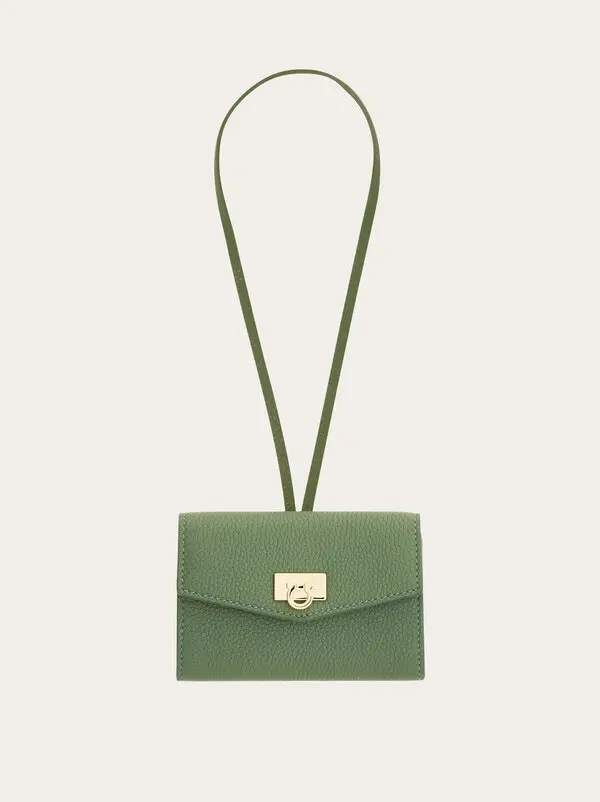 FERRAGAMO Card Holder Charm - Green