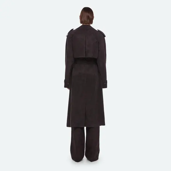 Helmut Lang Fluid Trench Coat - Truffle