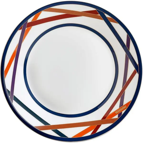 MISSONI HOME TABLEWARE Soup Plates Nastri Set Of 2 Diam. 8.5" - Multicolor