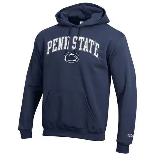 Champion Penn State Nittany Lions Arched Logo Fleece Pullover Hoodie - Navy
