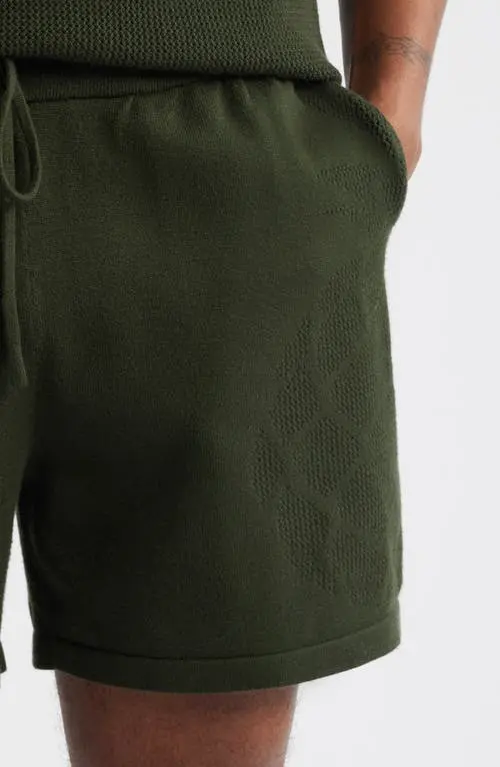 MAVRANS Pineapple Knit Shorts - Green