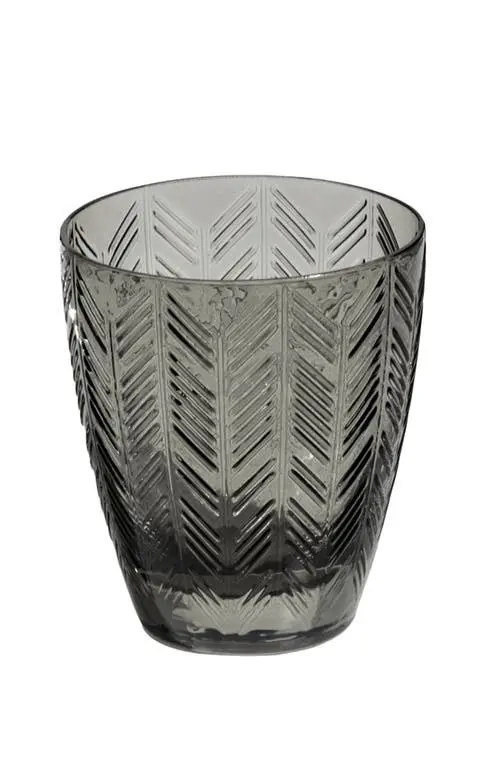 MISSONI HOME TABLEWARE Wine Glasses Zig Zag Set Of 6 9.8 Oz, Diam. 3.25 - Grey