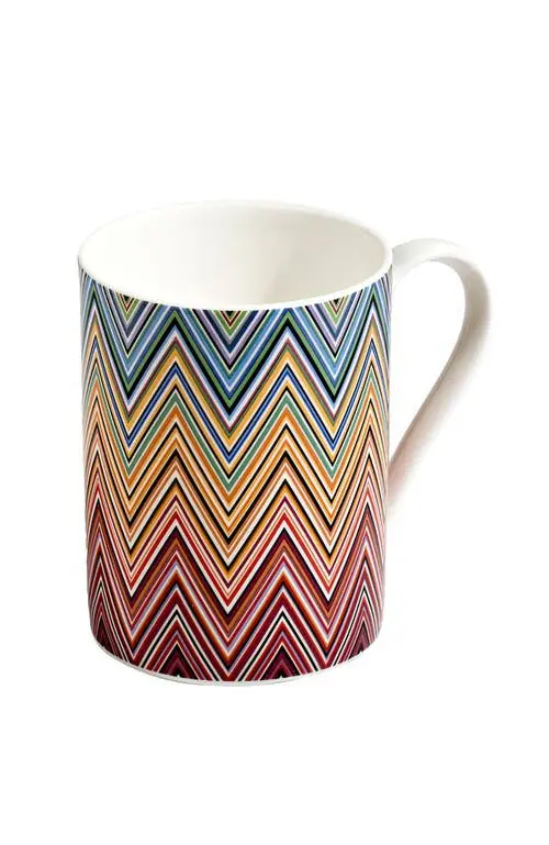 MISSONI HOME TABLEWARE Mug Cup Zig Zag In Luxury Box Jarris 156 Diam. 3", H 3.9