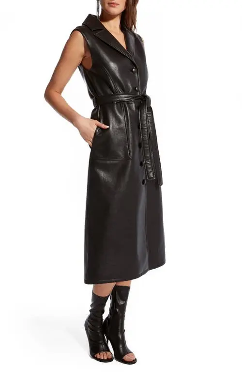 AS By DF Lola Recycled Leather Maxi Dress