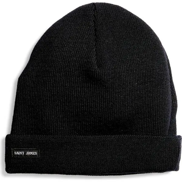Saint James Cartier Nautical Solid Beanie - Navy