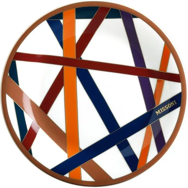 MISSONI HOME TABLEWARE Bread And Butter Plates Nastri Set Of 2 Diam. 6" - Multicolor