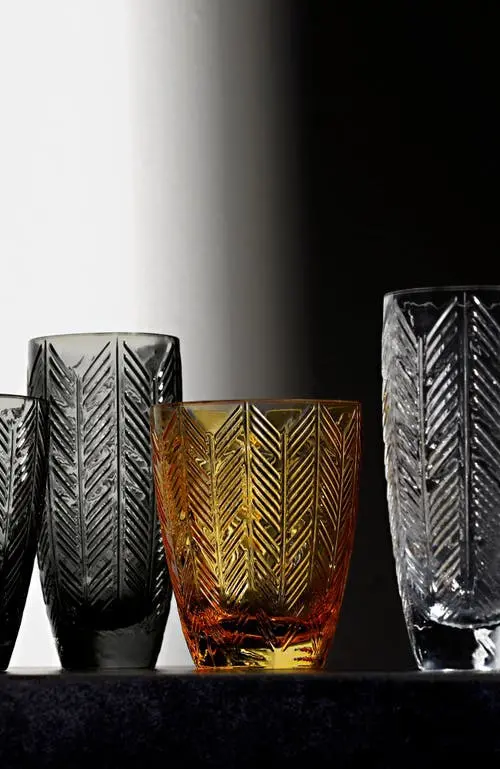 MISSONI HOME TABLEWARE Wine Glasses Zig Zag Set Of 6 9.8 Oz, Diam. 3.25