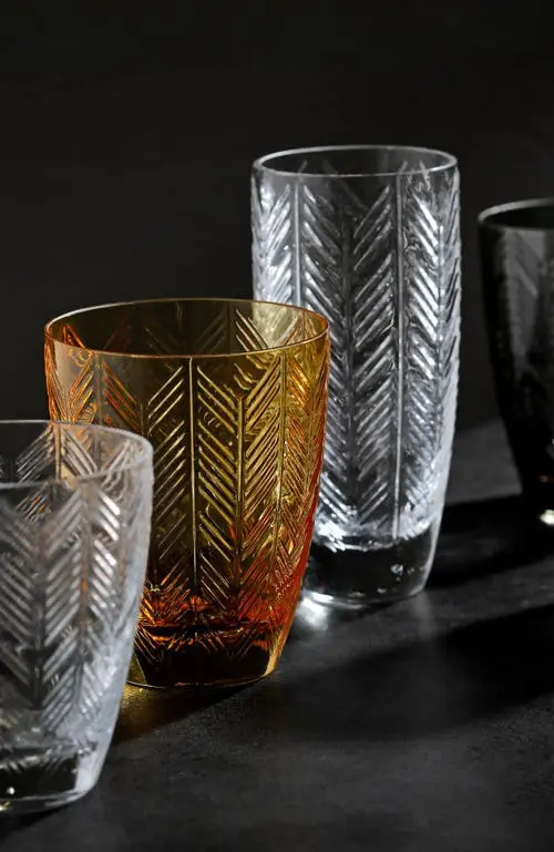 MISSONI HOME TABLEWARE Wine Glasses Zig Zag Set Of 6 9.8 Oz, Diam. 3.25