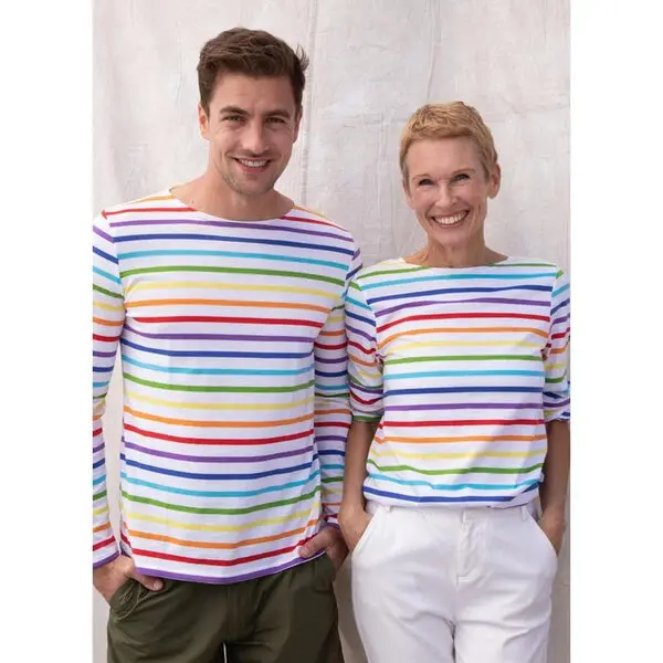 Saint James Minquiers Pride Striped Shirt