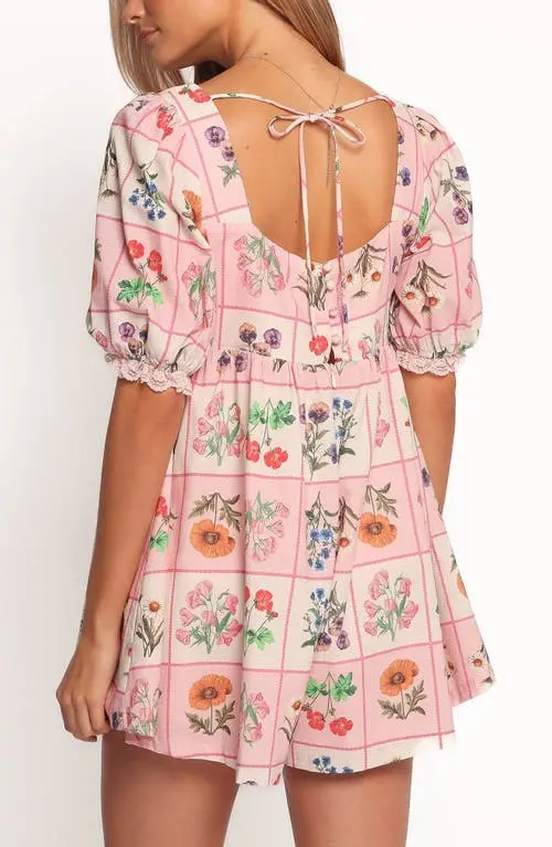 PETAL & PUP Floretta Puff Sleeve Romper