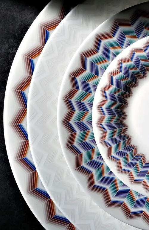MISSONI HOME TABLEWARE Charger Plate Zig Zag Jarris 148 Diam. 12.5