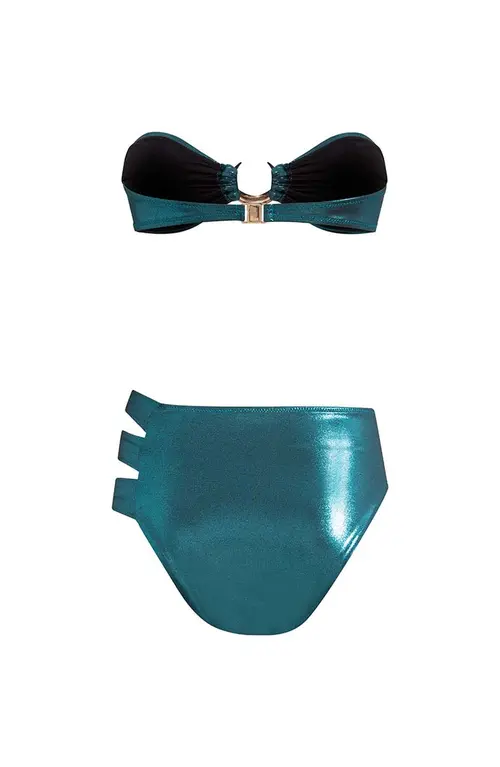 LUNA B Aurora Bikini - Metallic Blue