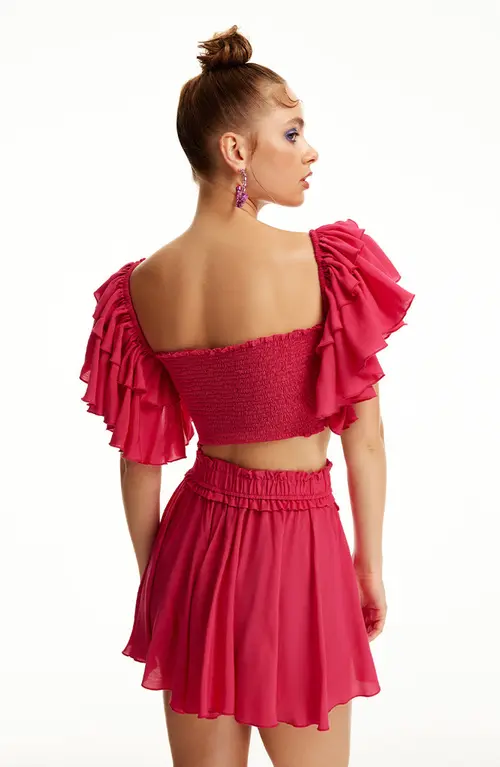 LUNA B Floral Whimsy Top