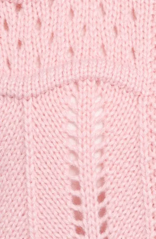 PETAL & PUP Pointelle Knit Crop Cardigan