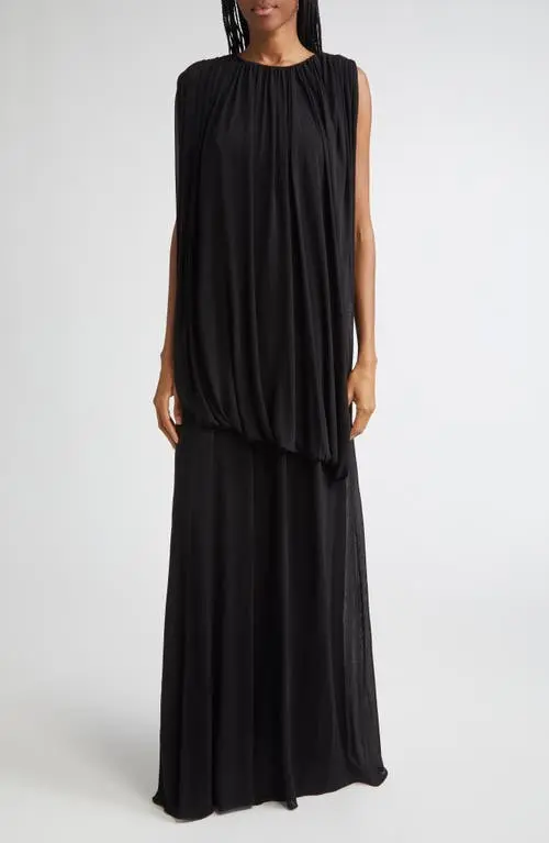 Giambattista Valli Draped One-shoulder Gown - Black
