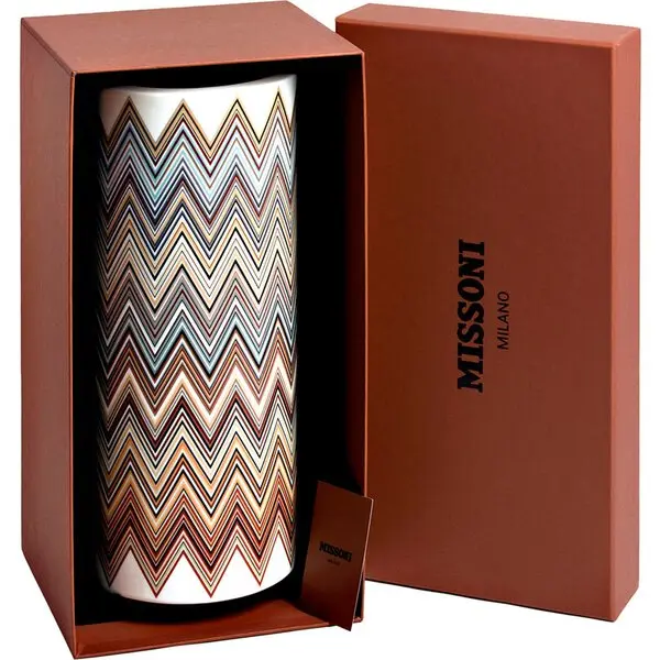 MISSONI HOME TABLEWARE High Vase Zig Zag Jarris 148 Diam. 6.3