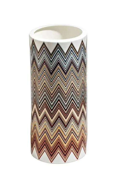 MISSONI HOME TABLEWARE High Vase Zig Zag Jarris 148 Diam. 6.3