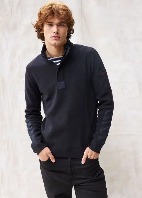 Saint James Loup De Mer Ii Quarter Zip Sweater