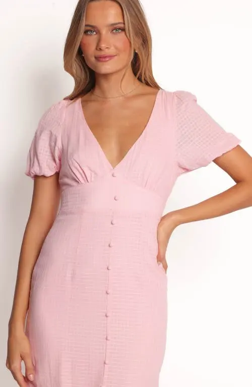 PETAL & PUP Seraphina Puff Sleeve Midi Dress
