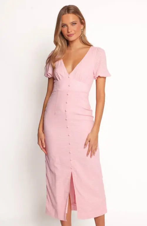 PETAL & PUP Seraphina Puff Sleeve Midi Dress