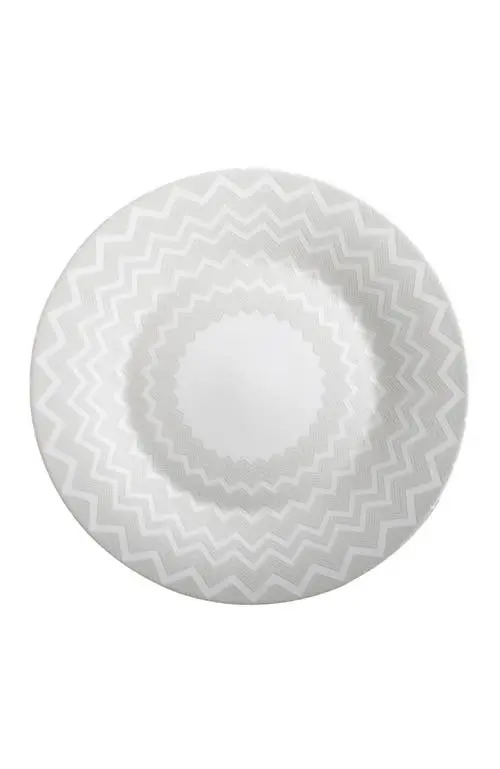 MISSONI HOME TABLEWARE Charger Plate Zig Zag Diam. 12.5" - White