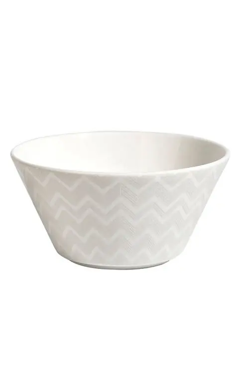 MISSONI HOME TABLEWARE Fruit Bowls Zig Zag Set Of 6 Diam. 12,8* H. 6,3 Cm - White
