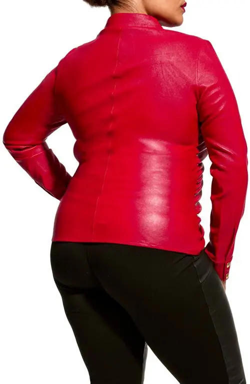 AS By DF Stretch Leather Blouse