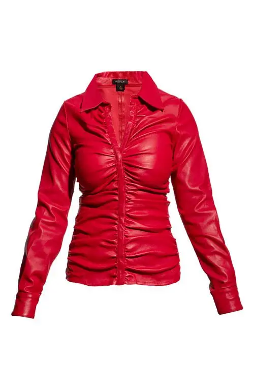 AS By DF Stretch Leather Blouse
