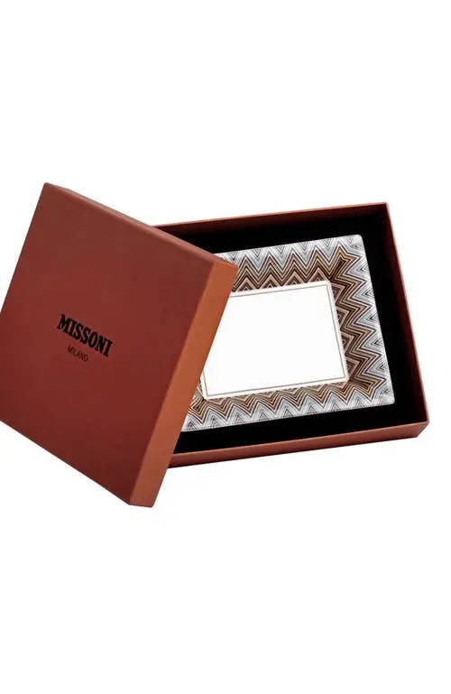 MISSONI HOME TABLEWARE Tray Zig Zag Rectangular Large In Luxury Box Jarris 148 8.5" X 6.75