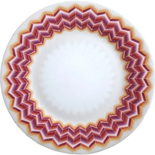 MISSONI HOME TABLEWARE Dessert Plates Zig Zag Set Of 6 Jarris 156 Diam. 8.5 - Multicolor