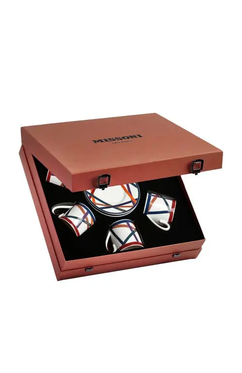 MISSONI HOME TABLEWARE Coffee Cup & Saucer Nastri Set Of 6 - Multicolor