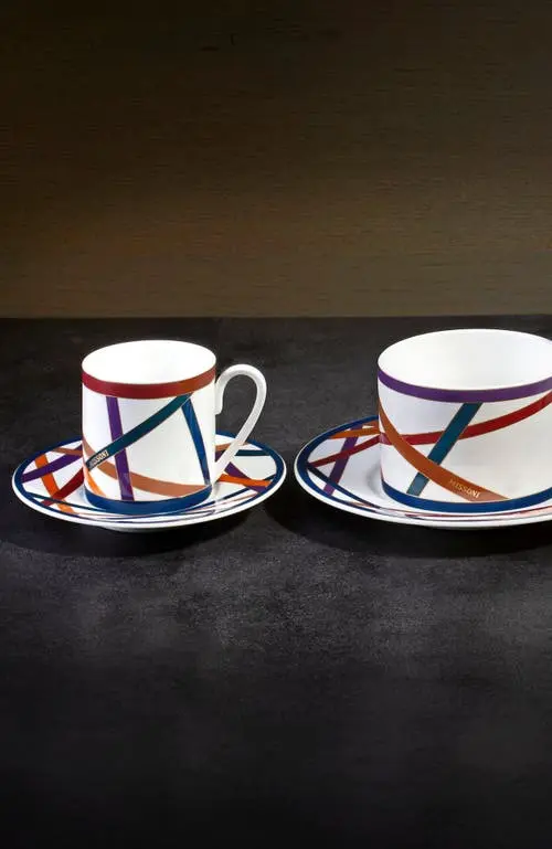 MISSONI HOME TABLEWARE Coffee Cup & Saucer Nastri Set Of 6